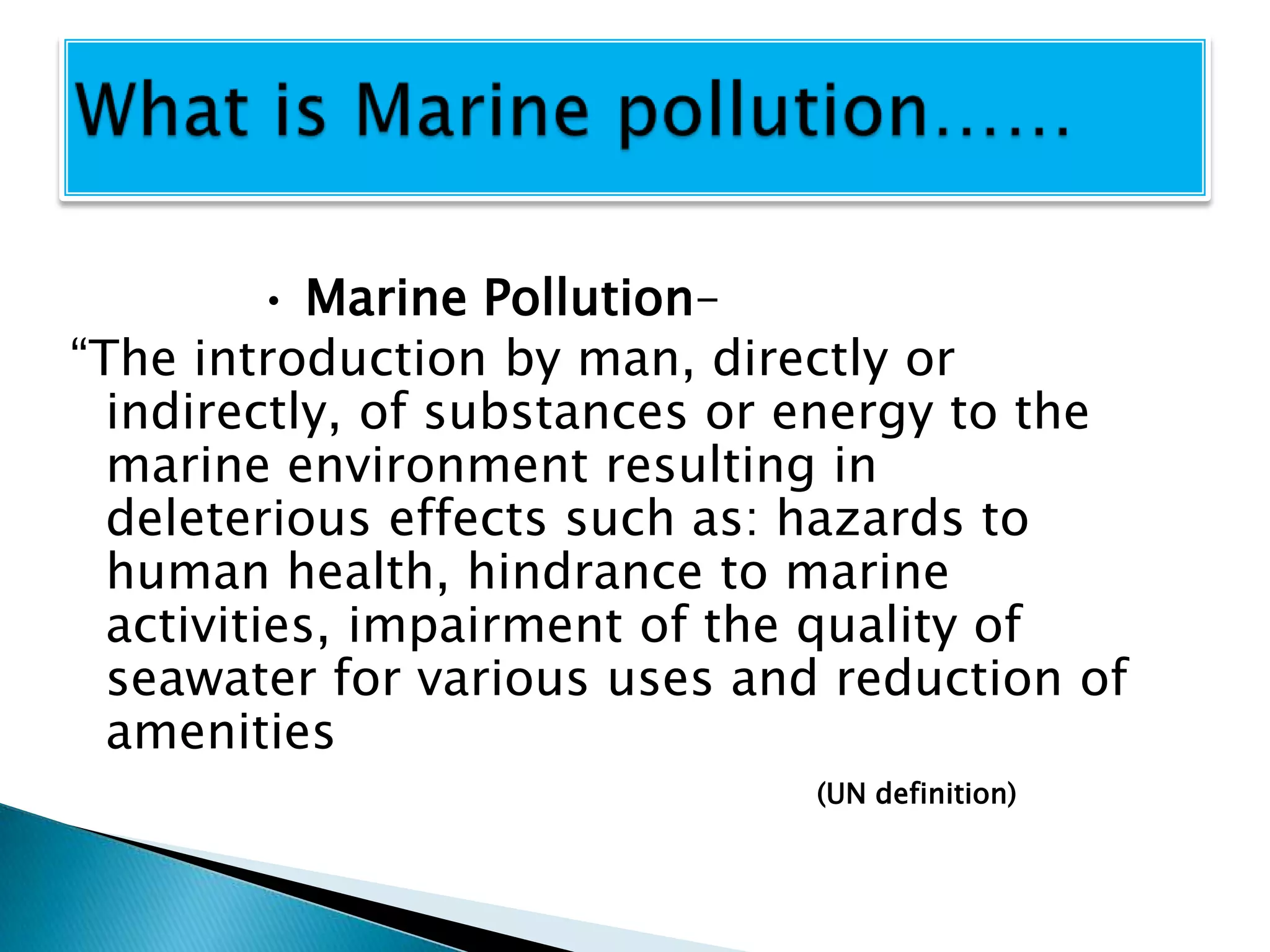 Marine pollution in sri lanka | PPTX