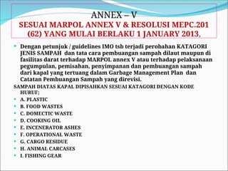 Marine Polution MARPOL 1973/1978Annex.ppt