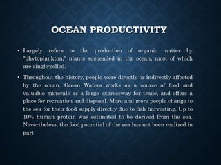 Marine Productivity | PPTX