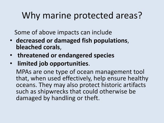 Marine protected areas | PPTX