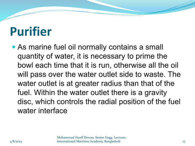 Marine Purifier | PPTX