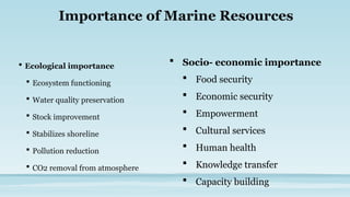 Marine Resources ! Rased Hasan Sojib! Bangladesh | PPTX