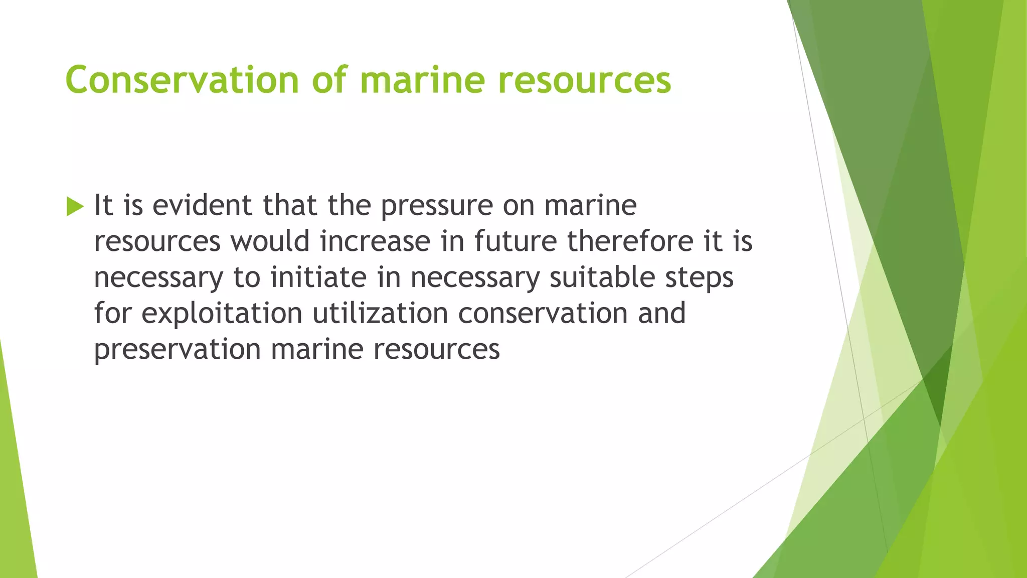Marine resoues ppt | PPTX