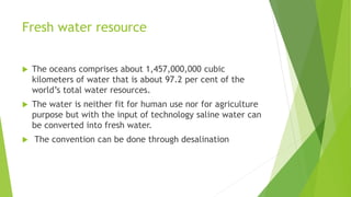 Marine resoues ppt | PPTX