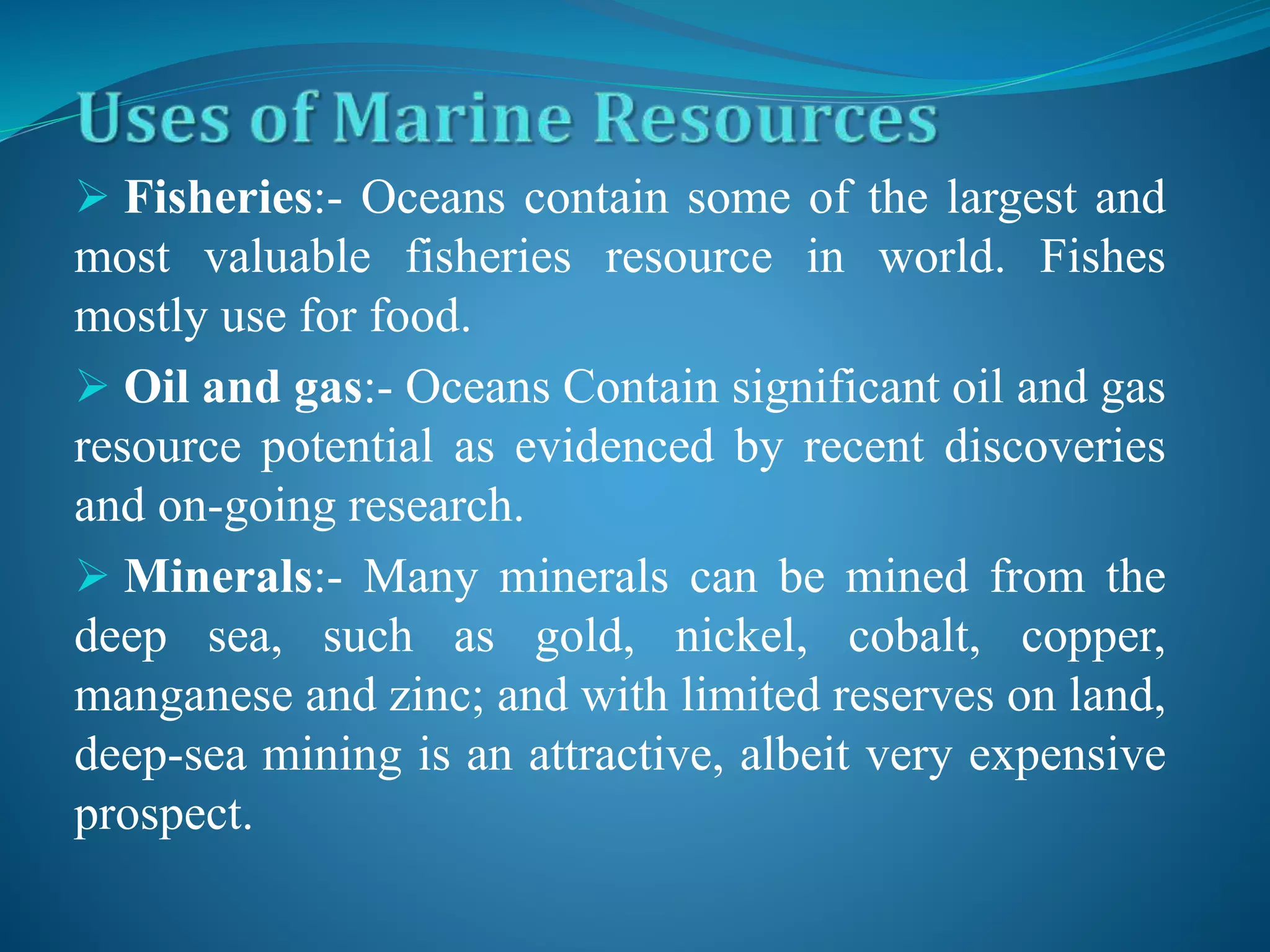 Marine resources | PPTX