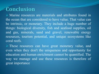 Marine resources | PPTX