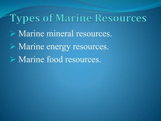 Marine resources | PPTX