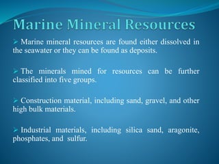 Marine resources | PPTX