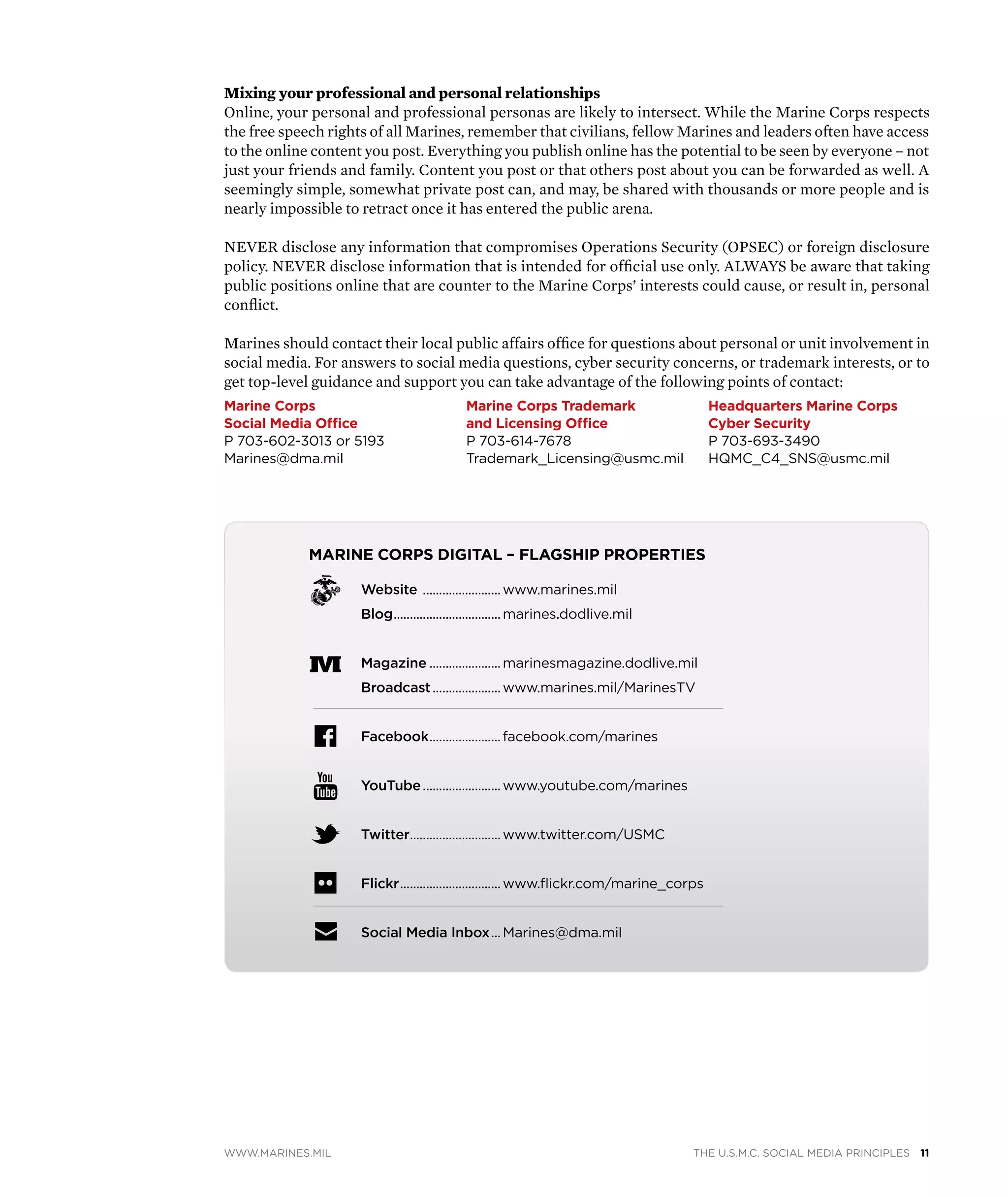 U.S. Marine Corps Social Media Handbook | PDF