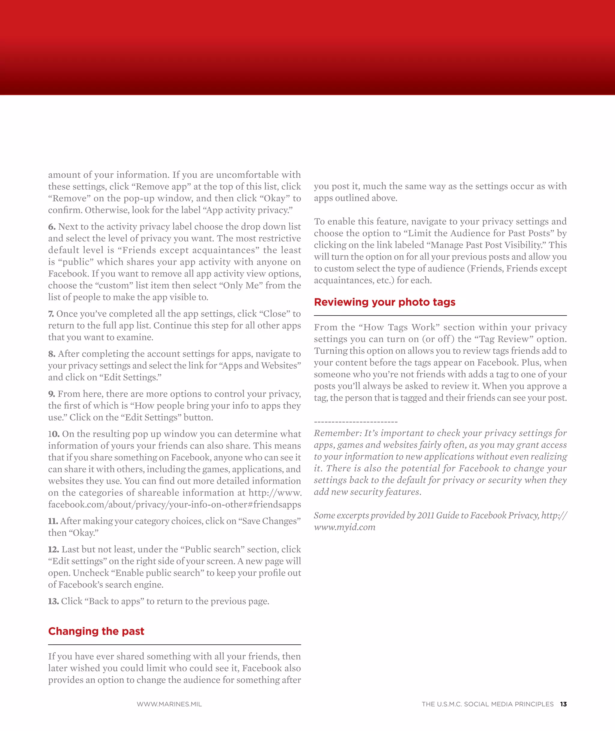 U.S. Marine Corps Social Media Handbook | PDF