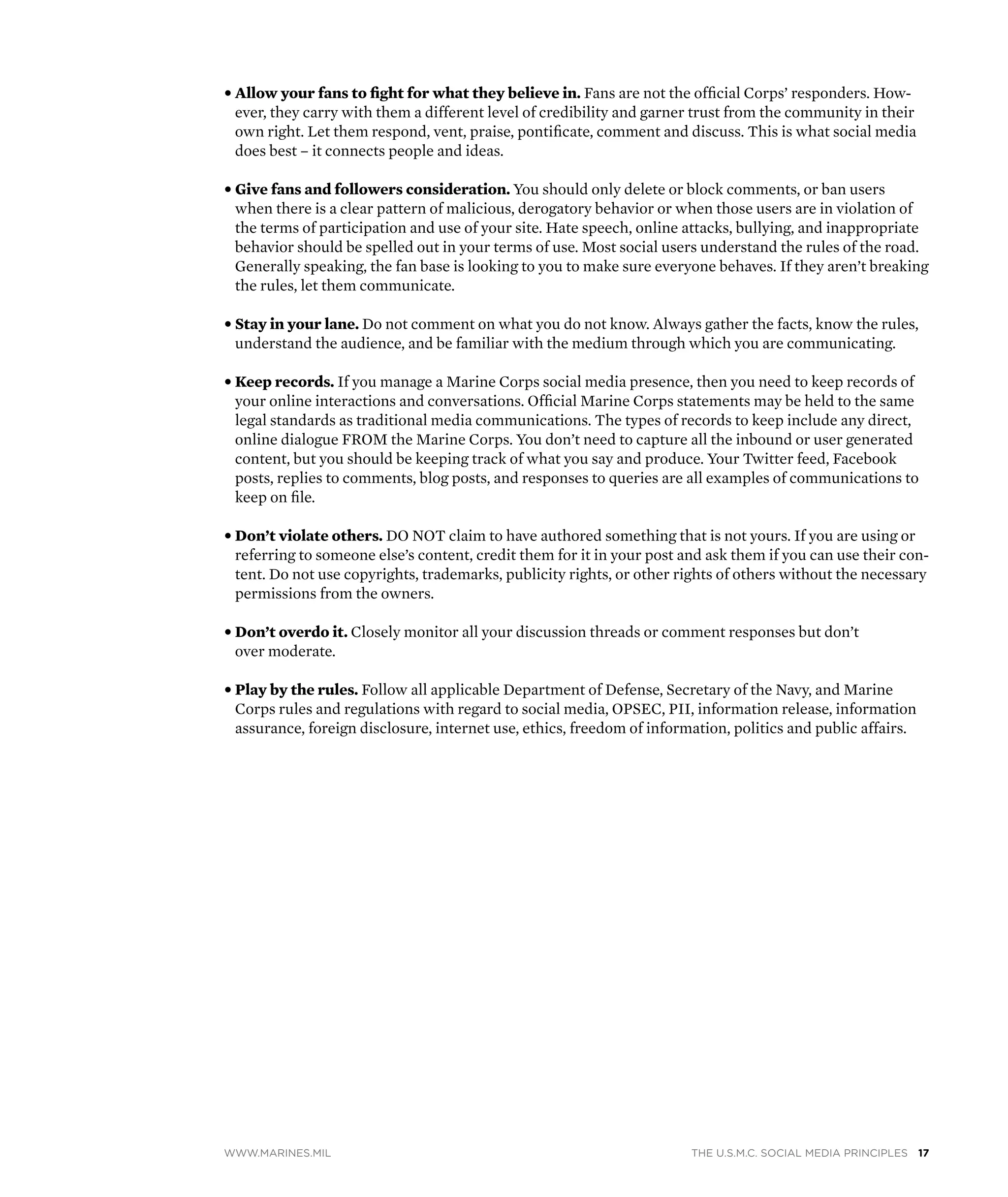 U.S. Marine Corps Social Media Handbook | PDF