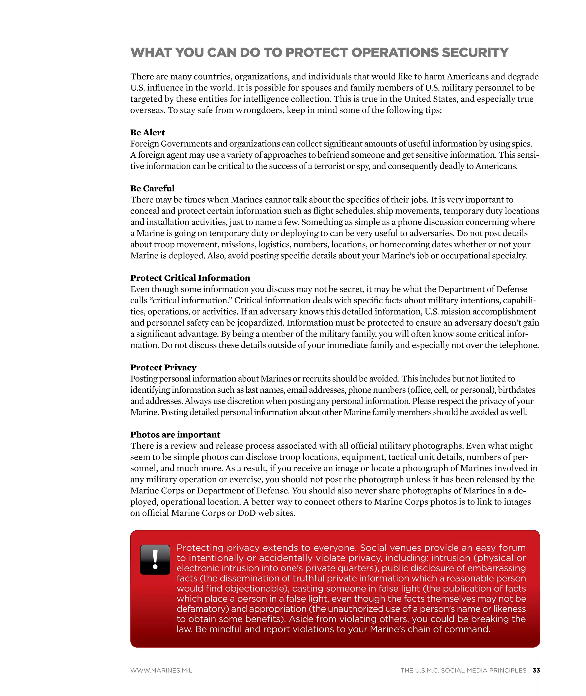 U.S. Marine Corps Social Media Handbook | PDF