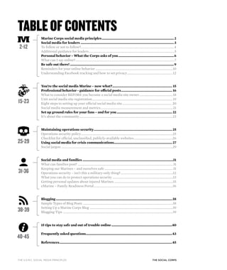 U.S. Marine Corps Social Media Handbook | PDF