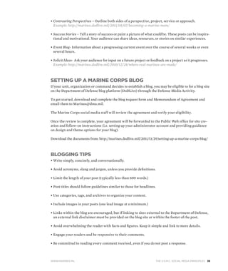 U.S. Marine Corps Social Media Handbook | PDF