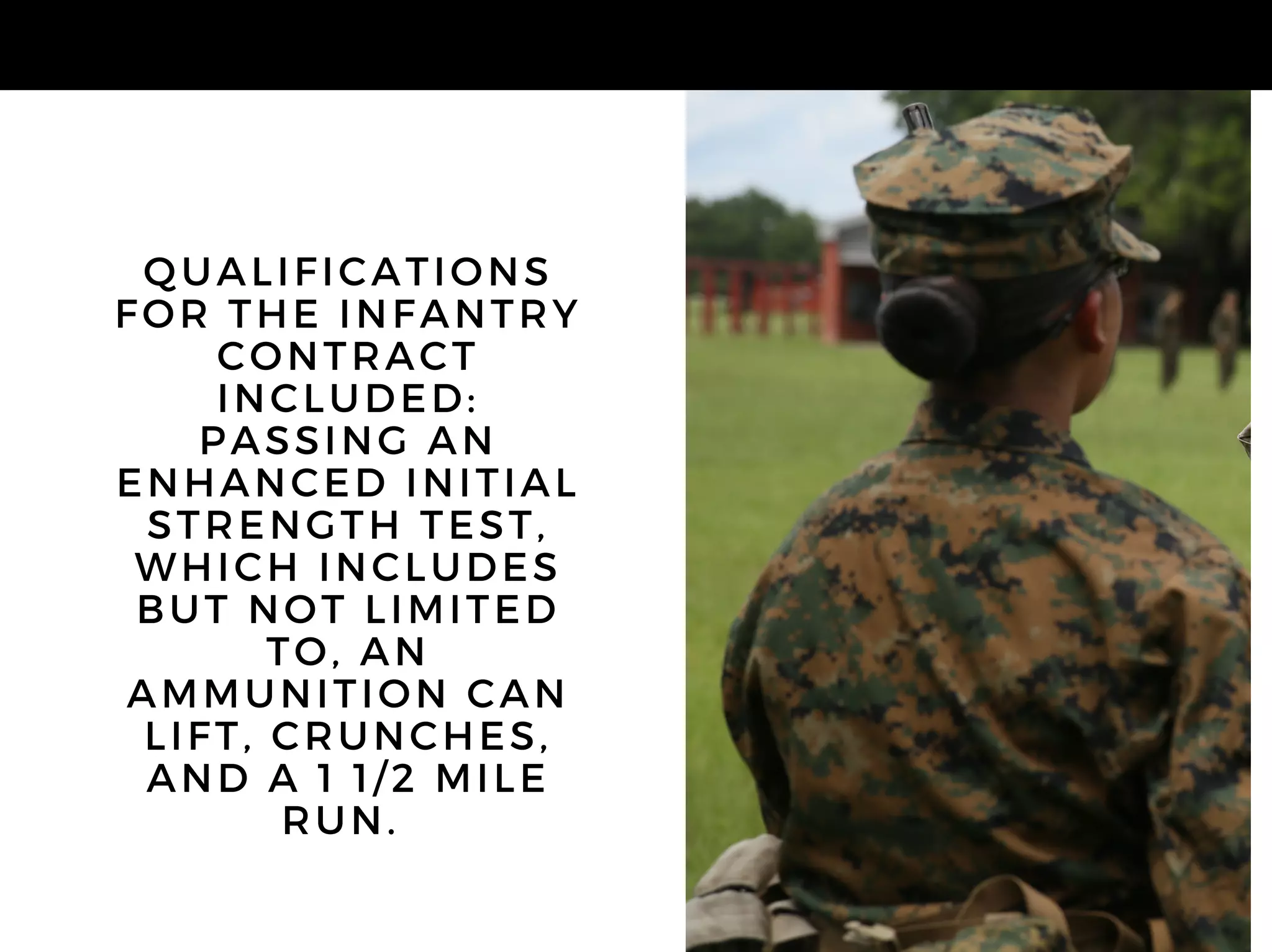 Marine Spotlight: First Female Infantry Recruit | PDF