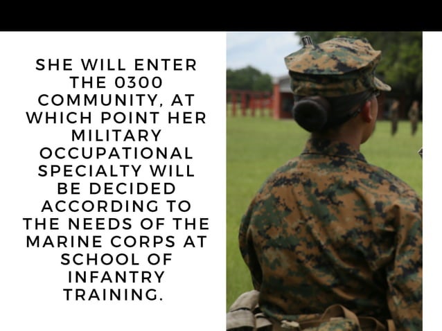 Marine Spotlight: First Female Infantry Recruit | PDF