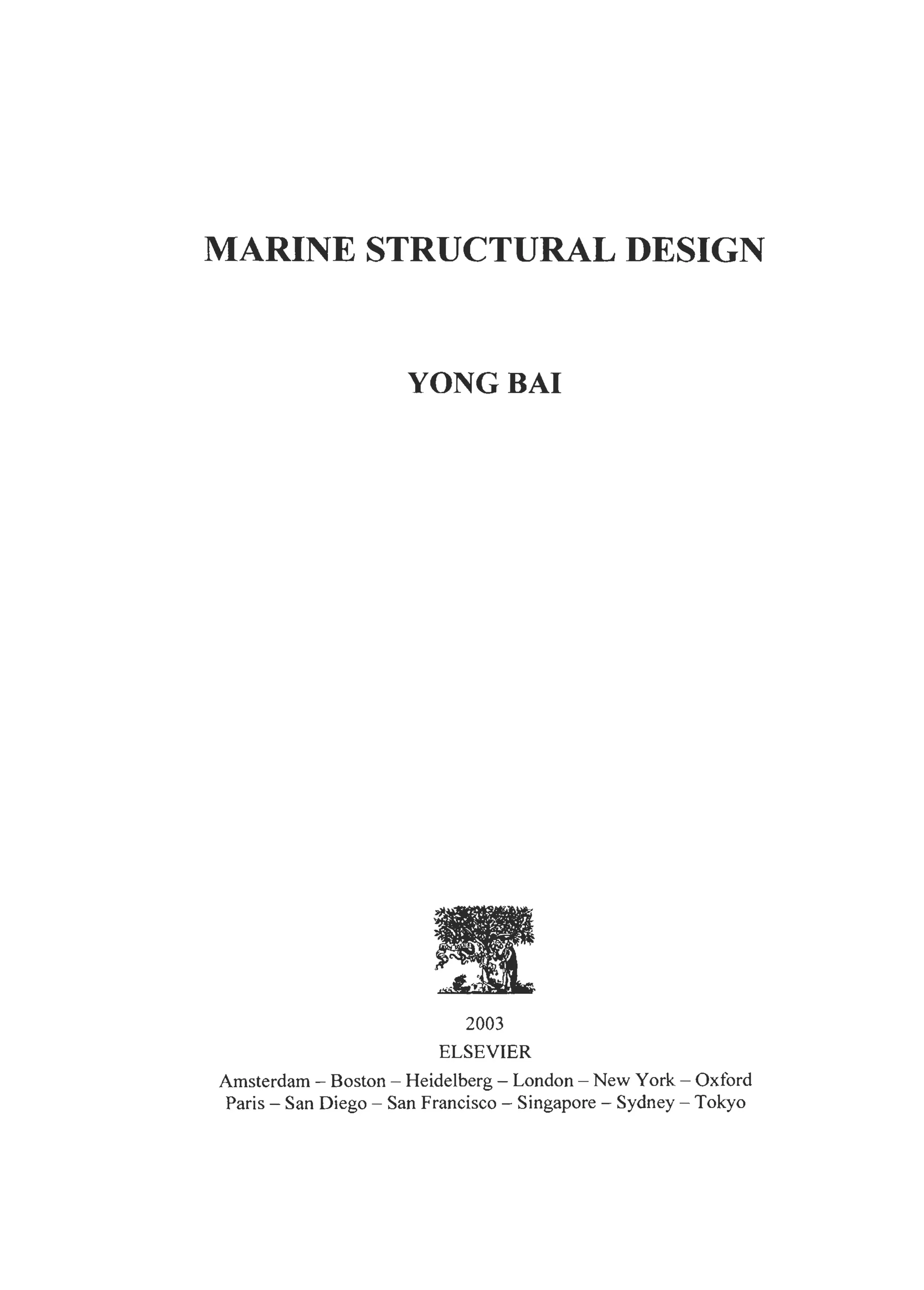 Marine Structural Design | PDF