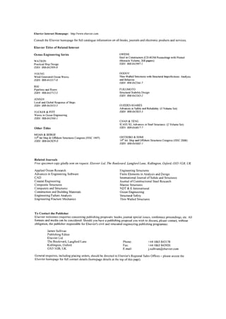 Marine Structural Design | PDF