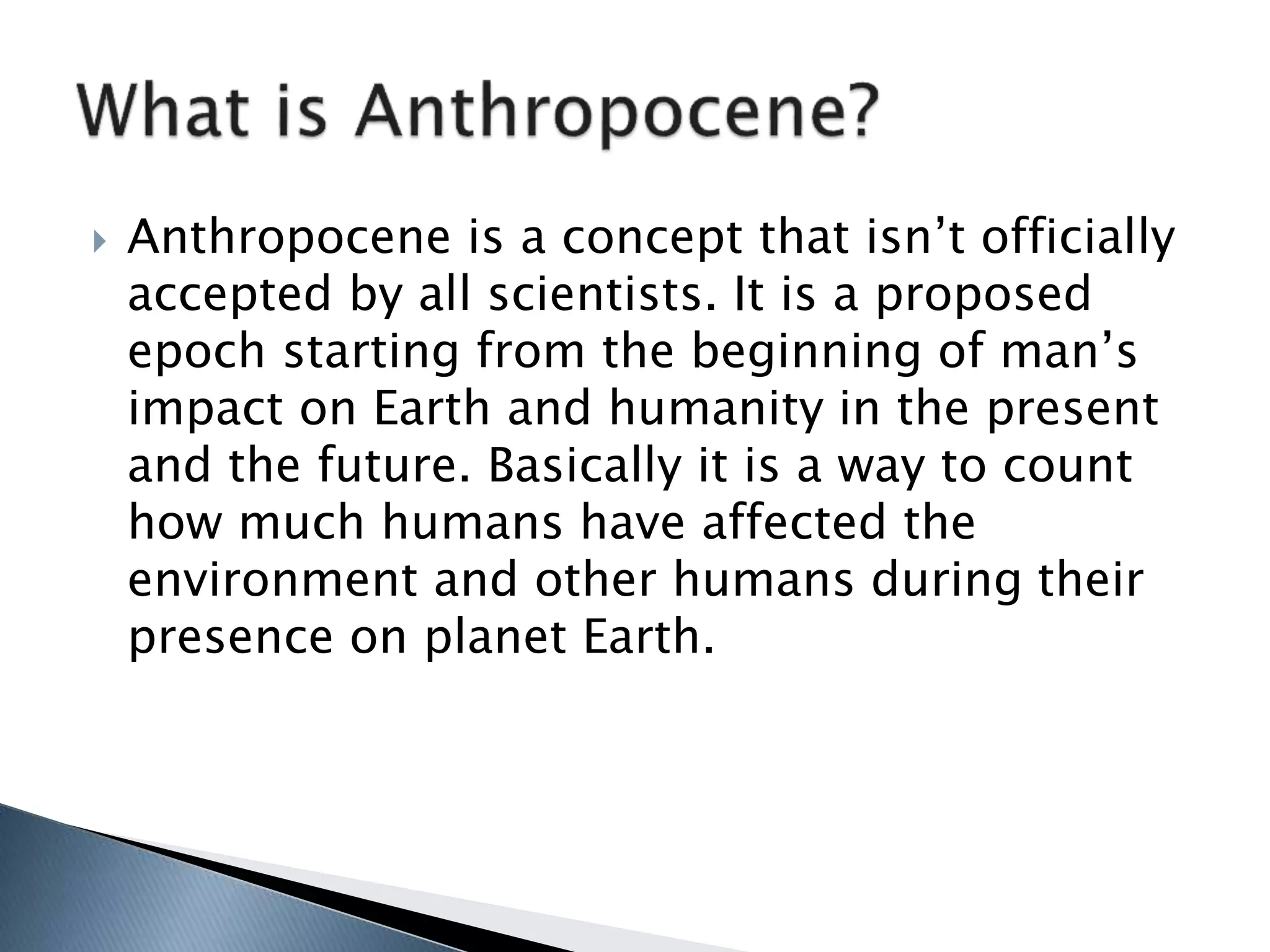 Marineta kai Sia the anthropocene | PPT