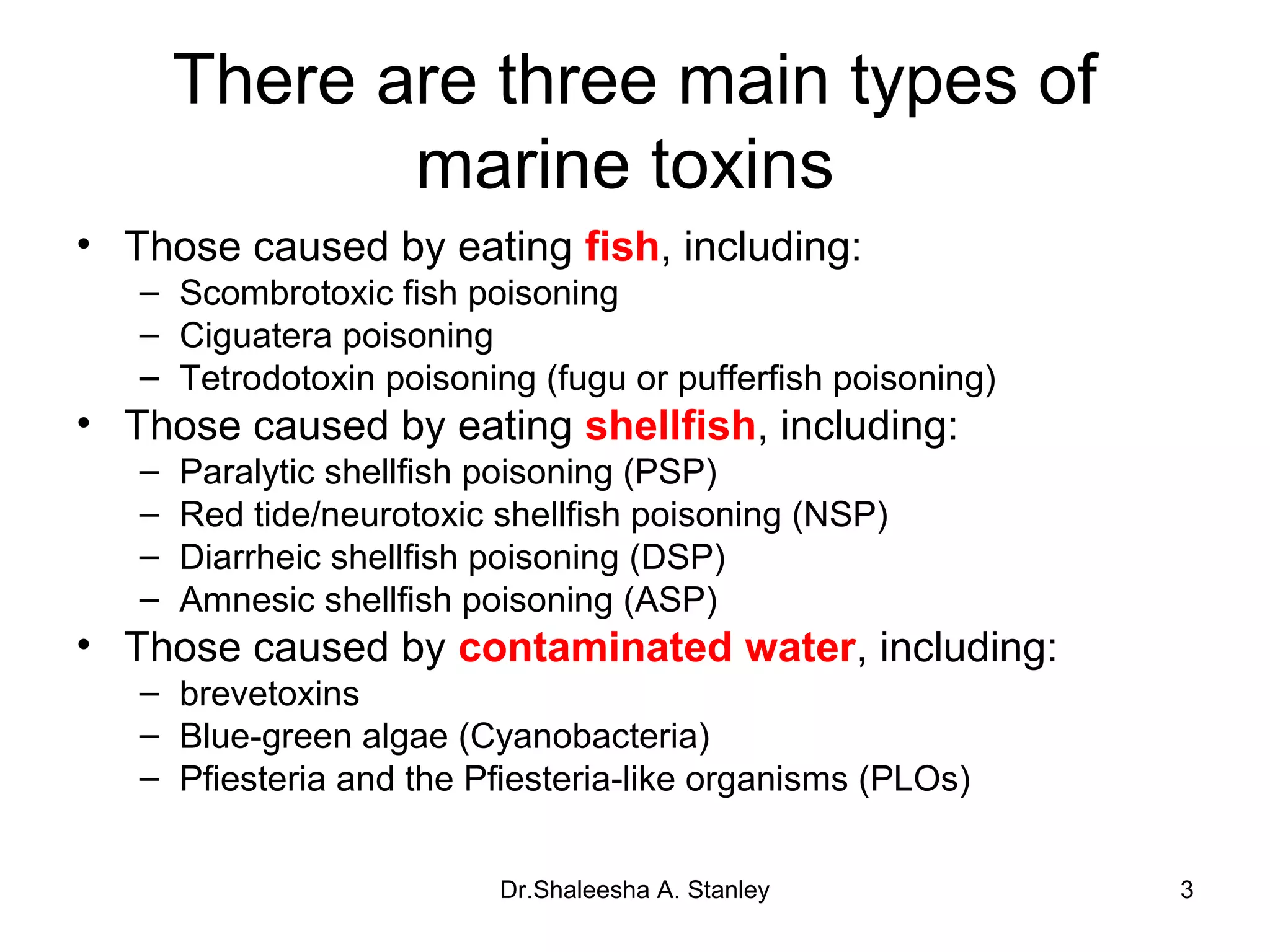 Marine toxins | PPT