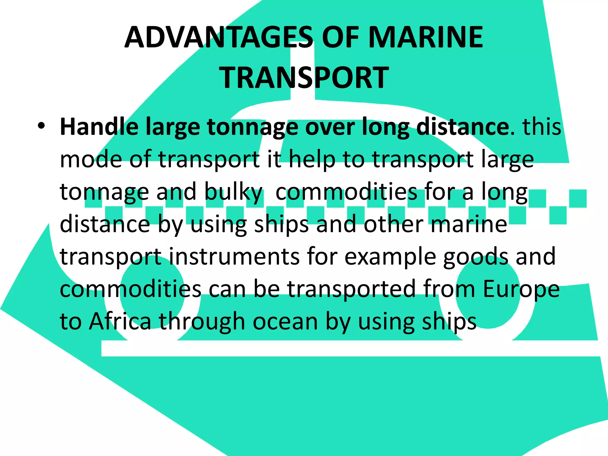 Marine transport & railway transport | PPTX
