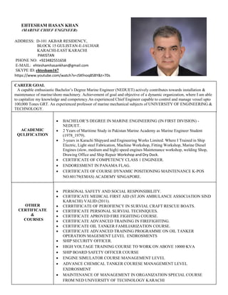 Marine update resume | PDF