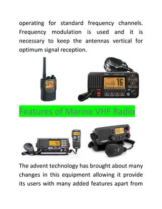Marine vhf radio | PDF