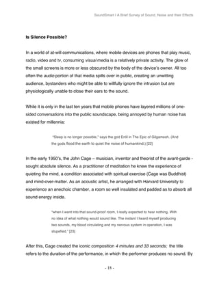 SoundSmart: A Brief Survey of Sound, Noise and their Effects | PDF