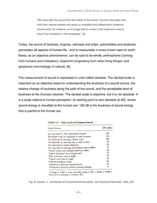 SoundSmart: A Brief Survey of Sound, Noise and their Effects | PDF