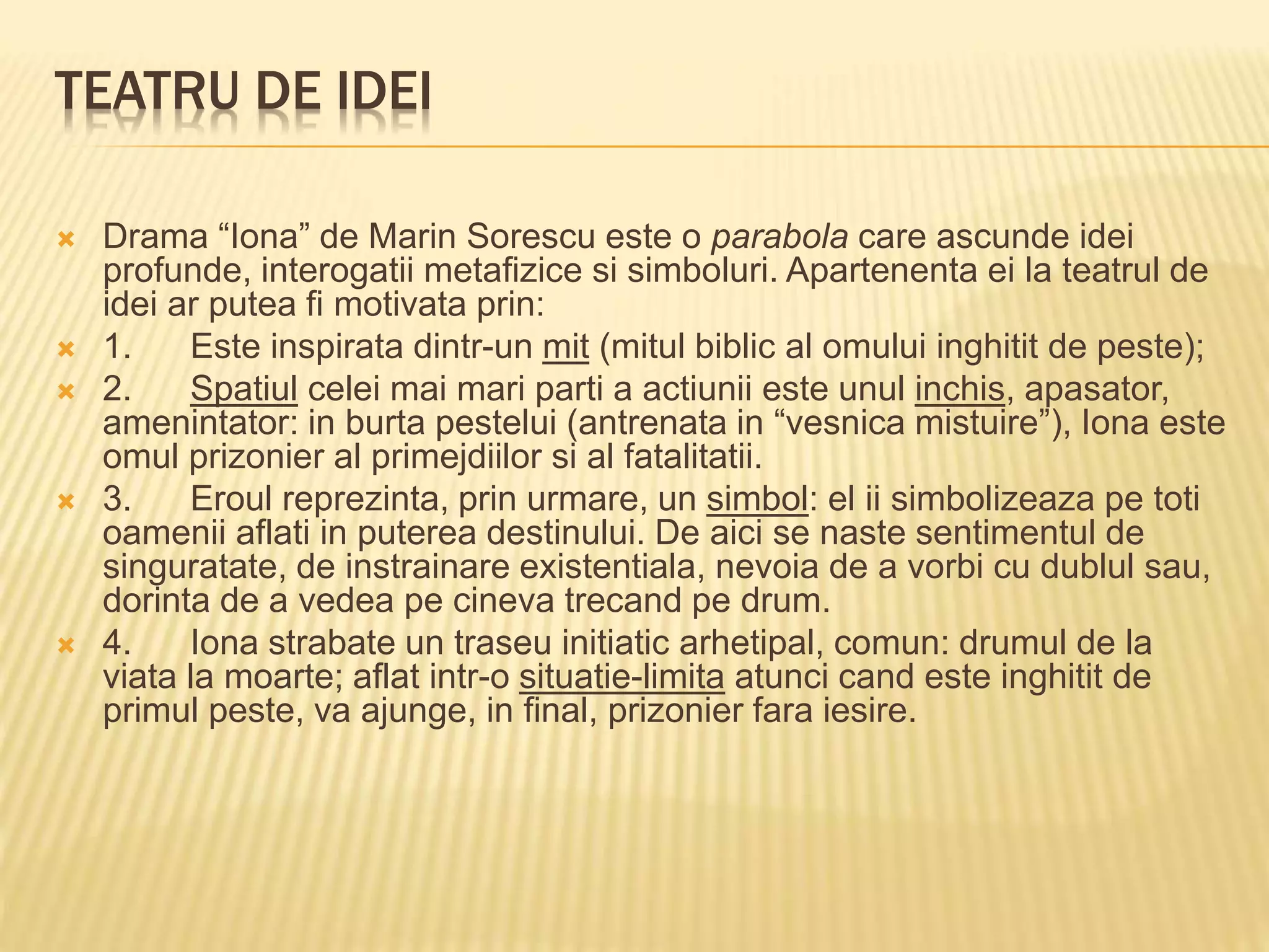 Marin Sorescu - Iona by SG | PPTX
