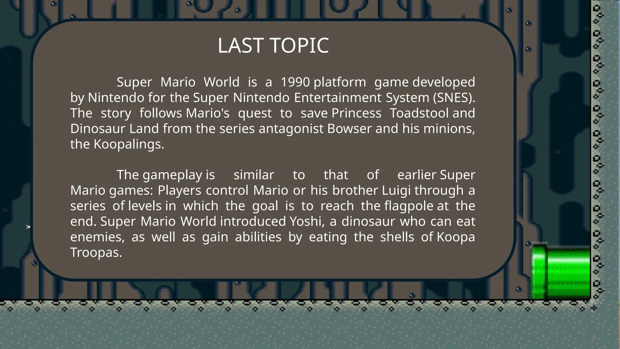 Super Mario-PowerPoint-Template for Presentation | PPTX