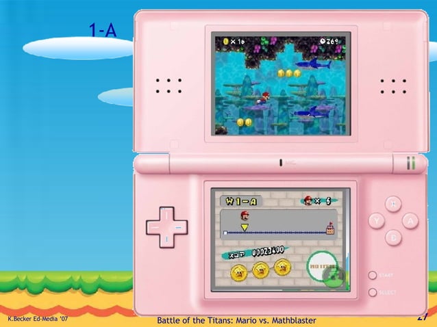 Battle of the Titans: Super Mario Bros. Vs Math Blaster | PPT