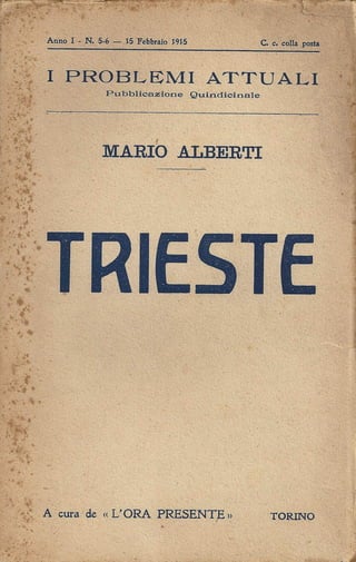 Mario Alberti - Trieste (1915) | PDF
