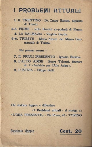 Mario Alberti - Trieste (1915) | PDF