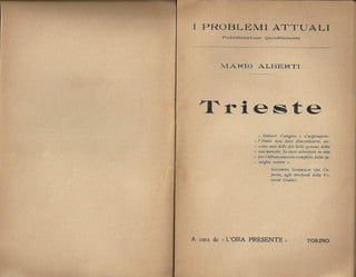 Mario Alberti - Trieste (1915) | PDF