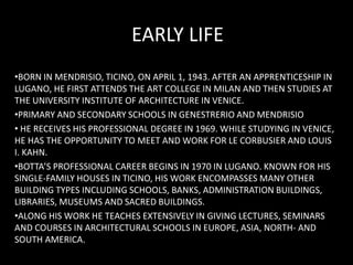 Mario botta | PPTX