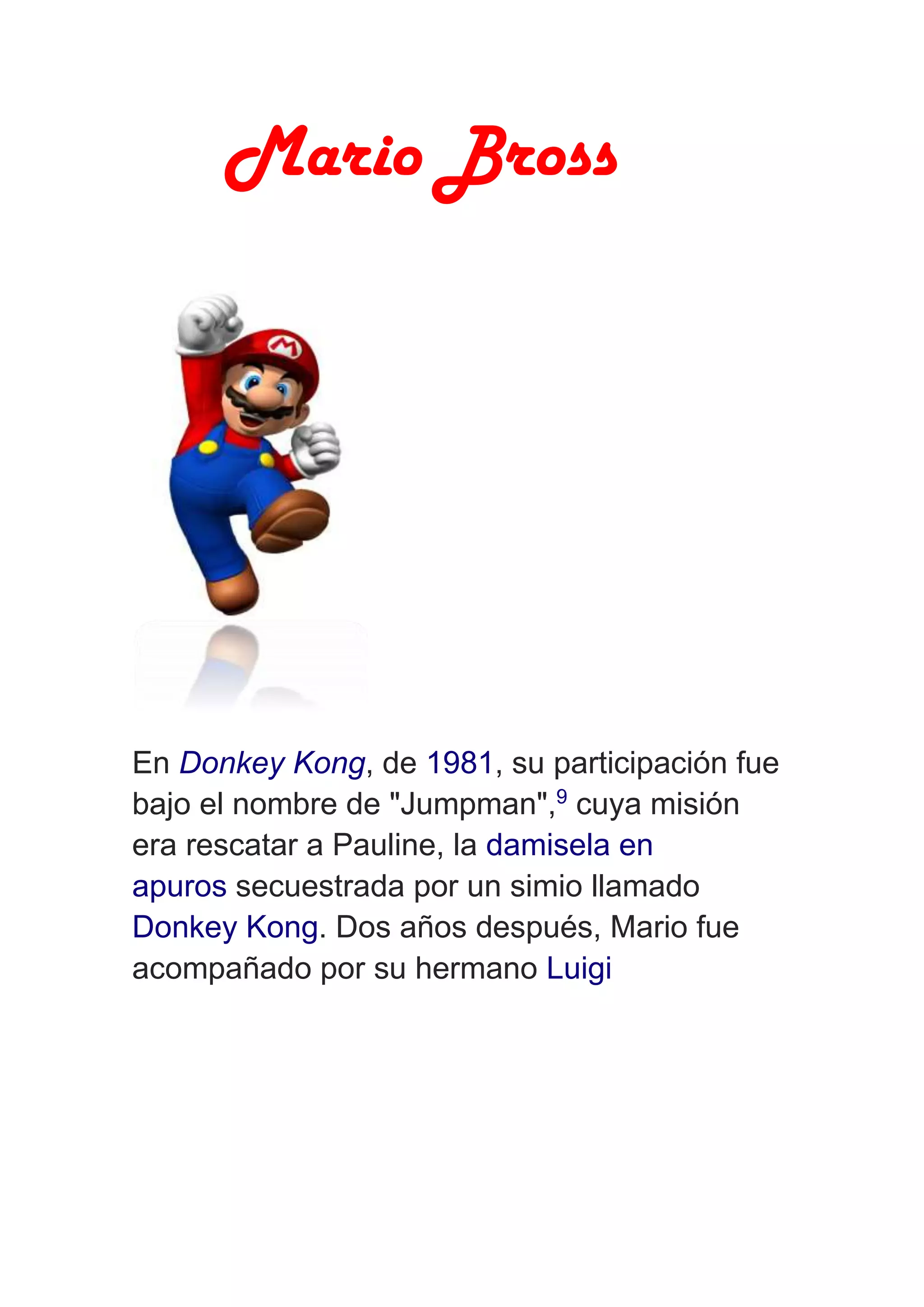 Mario bross | DOCX