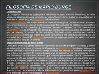 METODOLOGIA DE INVESTIGACION DE MARIO BUNGE | PPTX