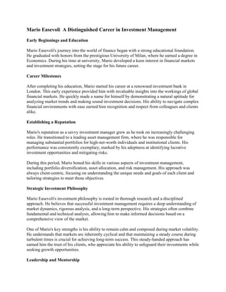 Mario Easevoli A Distinguished Career in Investment Management.docx