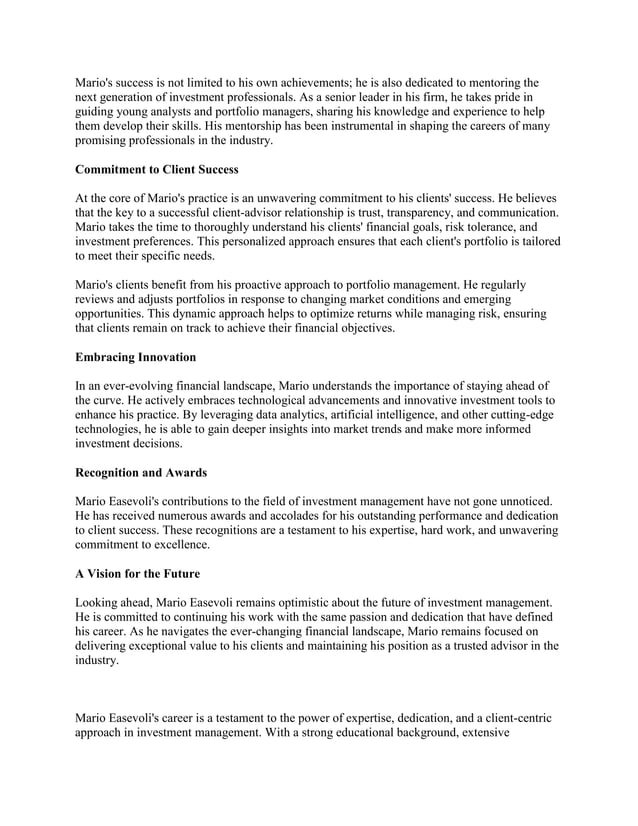 Mario Easevoli A Distinguished Career in Investment Management.docx