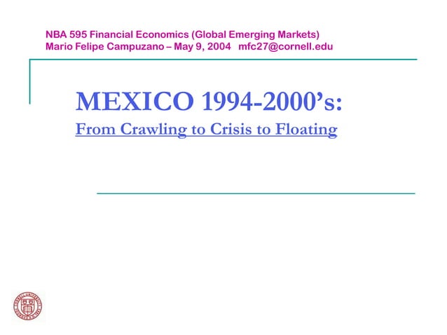 Mexican Financial Crisis | PDF | Currencies | Economy
