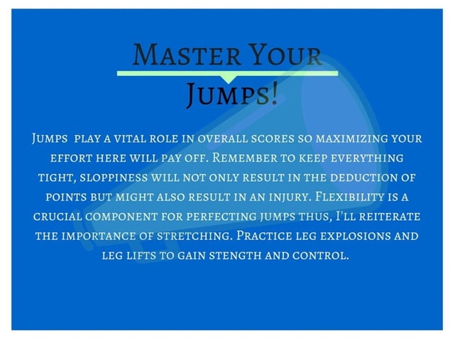 Mario Gates Performance Tips | Cheerleading | PPT