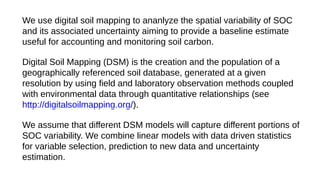 Building capacities for digital soil organic carbon mapping | PPT