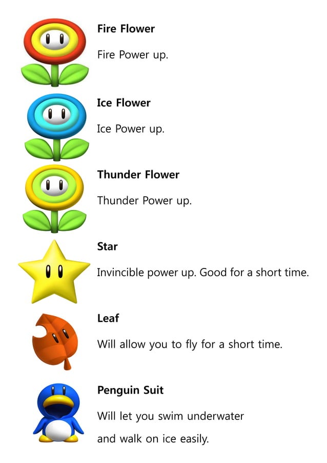 Mario item list | PDF
