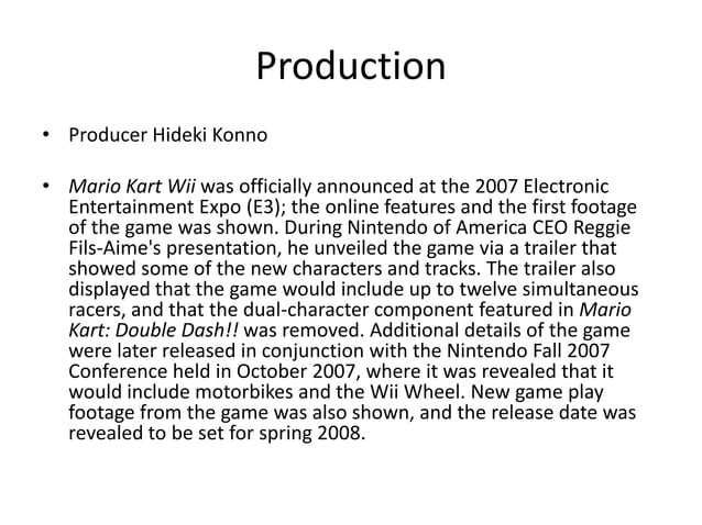 Mario kart wii | PPTX