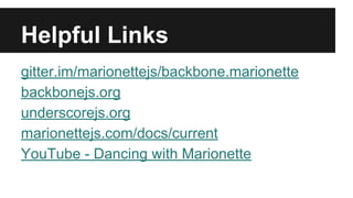 Marionette: Building your first app | PDF