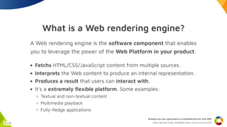 Building End-user Applications on Embedded Devices with WPE | PPT