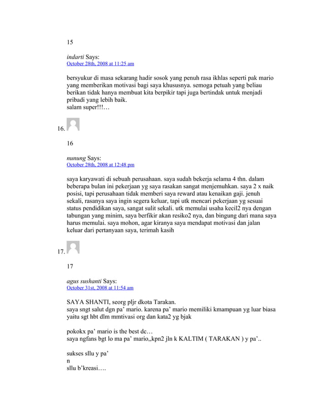 Mario Teguh Dan Filosofinya August 23 | PDF