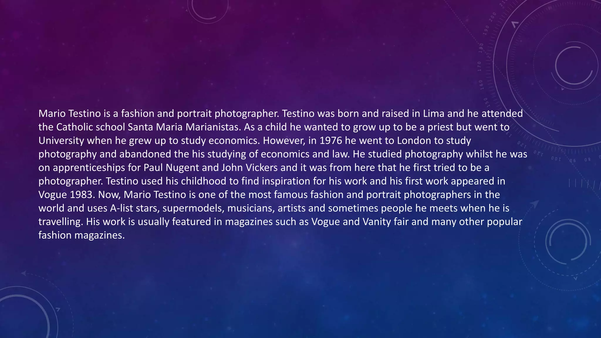 Mario Testino | PPTX