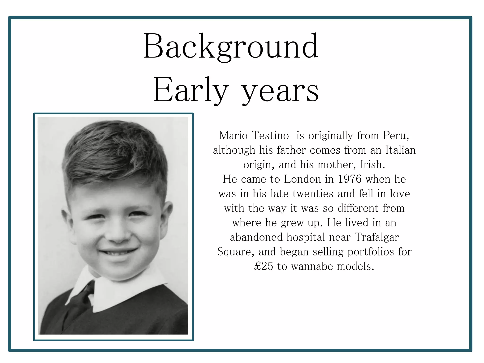 Photography: Mario testino | PPTX | Pop Culture